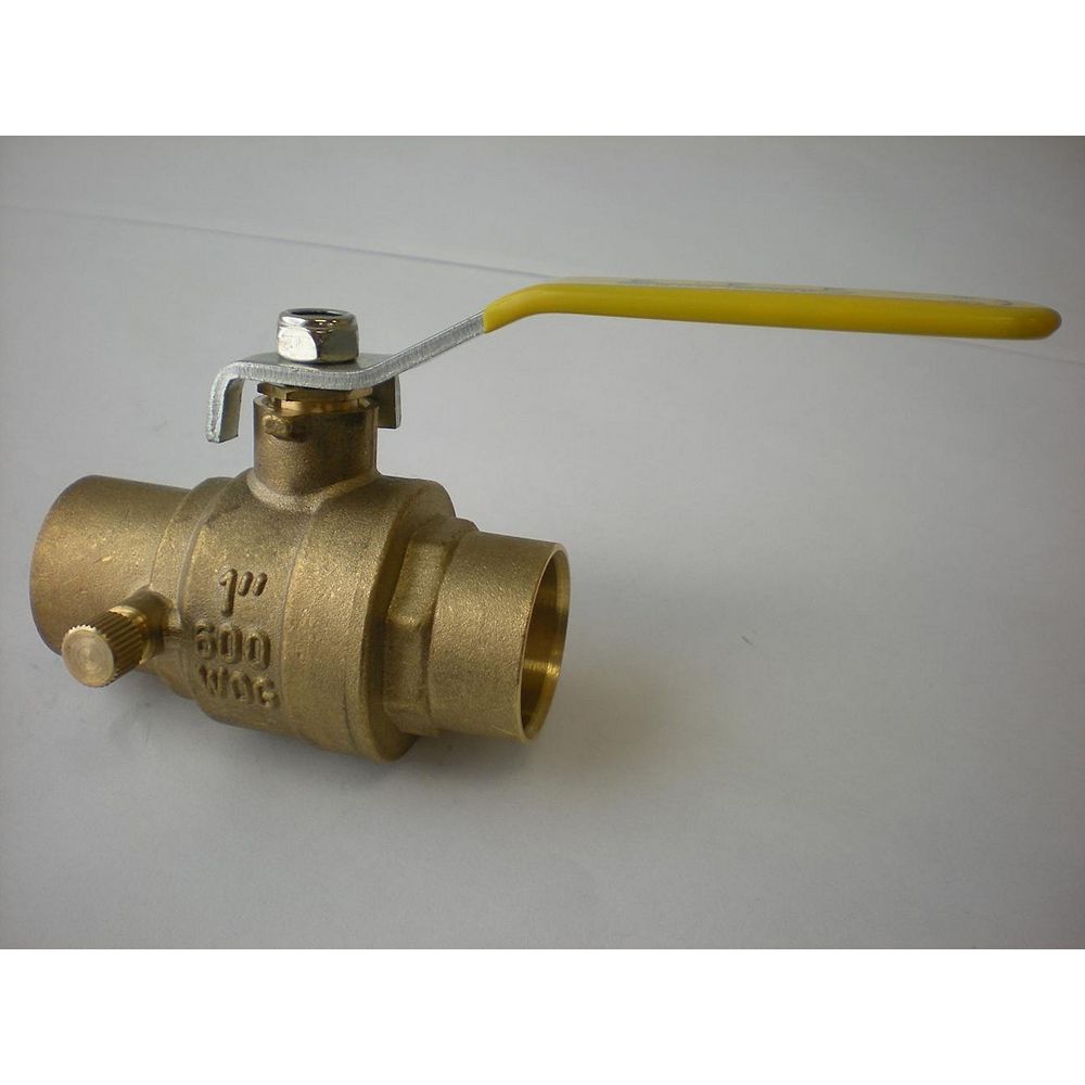Jag Plumbing Products CxC Full Port Ball Valve with Drain | The Home ...