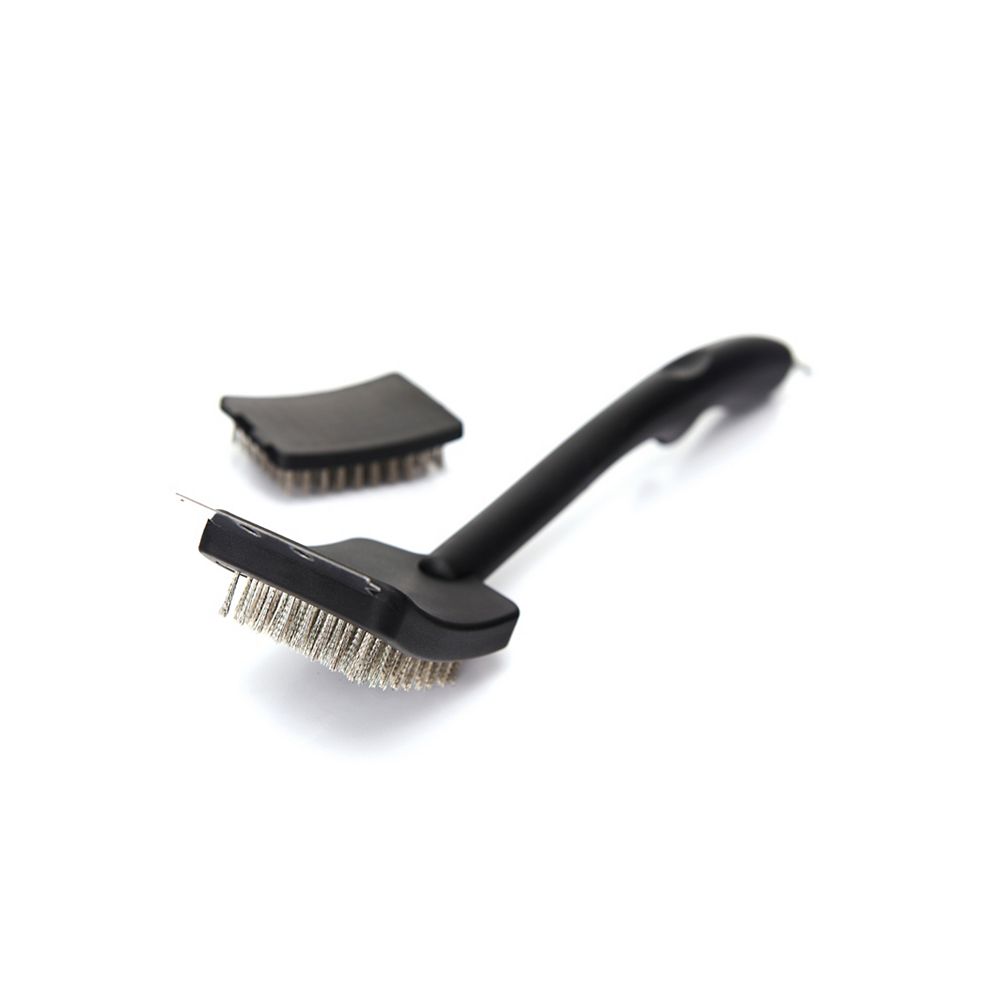 GrillPro Grill Brush With Replaceable Head - 1 Extra Head Included ...