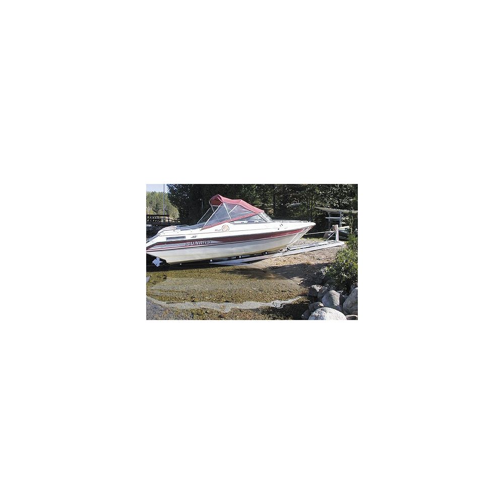 Fendock Rampe à rouleaux de 20 pi pour embarcation Rouleaux doubles ...