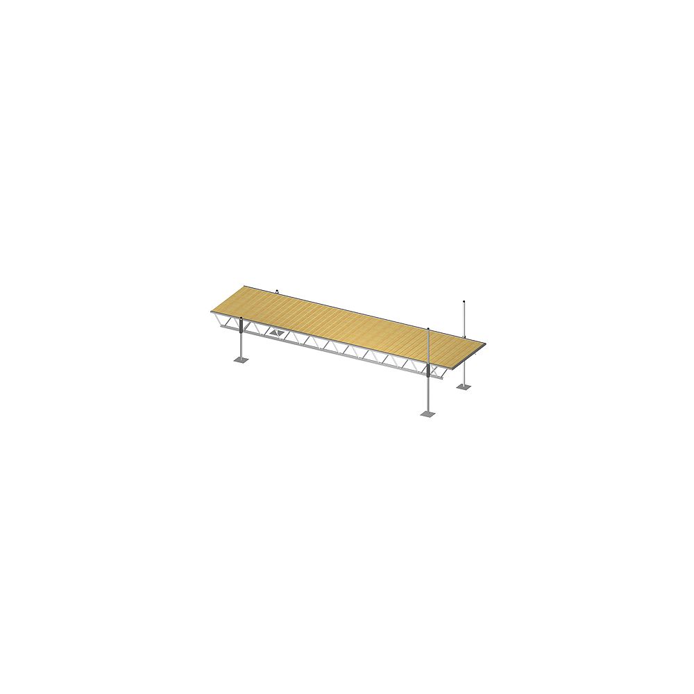 Fendock 6 ft. x 24 ft. Modular Truss Dock | The Home Depot Canada