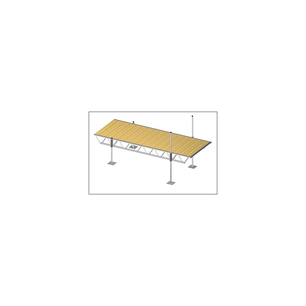 Fendock 16 ft. x 6 ft. Modular Truss Dock | The Home Depot Canada