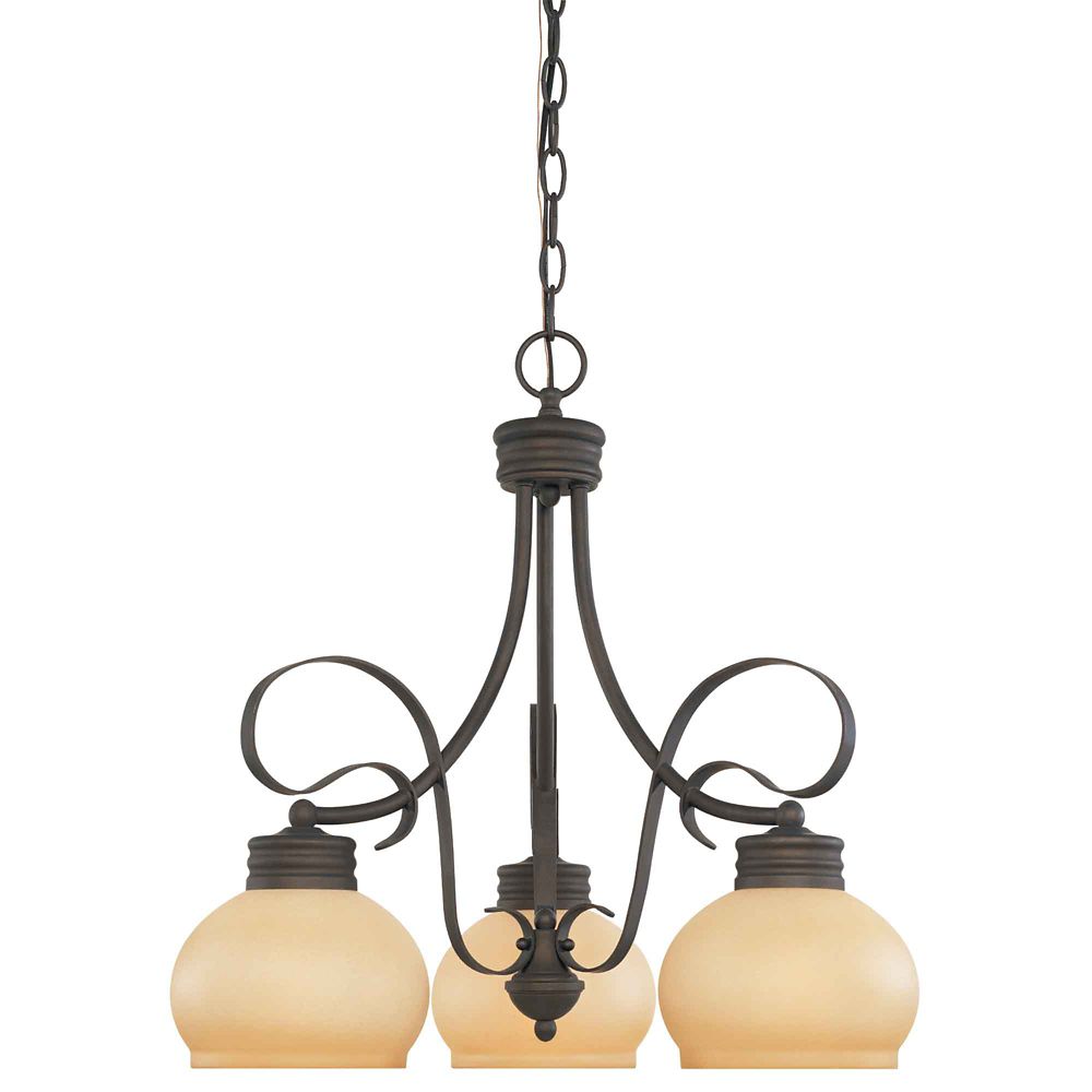 Hampton Bay 3-Light Oil Rubbed Bronze Chandelier | The Home Depot Canada