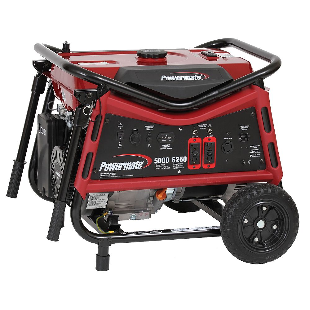 Powermate Powermate 5000W Portable Generator | The Home Depot Canada