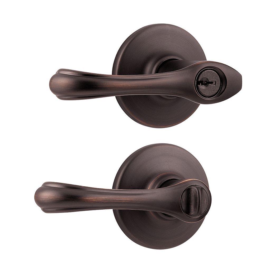Weiser Alfini Venetian Bronze Keyed Entry Lever with SmartKey | The ...