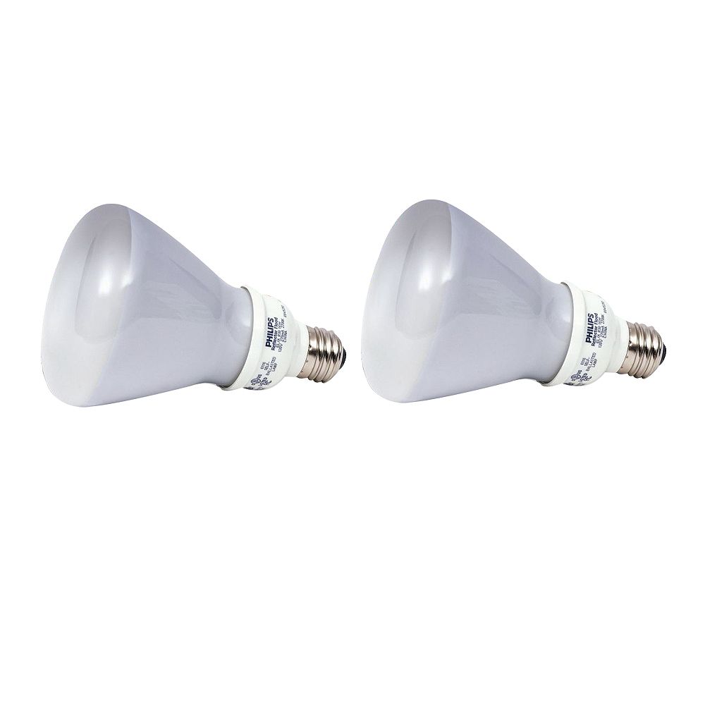 Philips CFL 15W = 65W R30 Reflector Daylight (6500K) - (2-Pack) | The ...