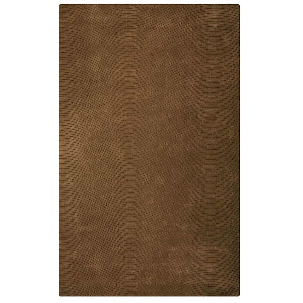 Lanart Rug Serenity Brown 3 ft. x 5 ft. Indoor Textured Rectangular ...