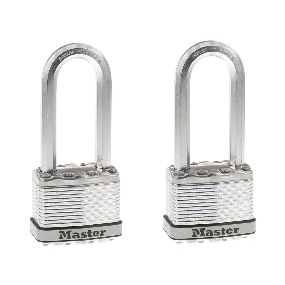 Master Lock Magnum Laminated Padlock 2 In. With 2-1/2 In. Shackle - (2 ...