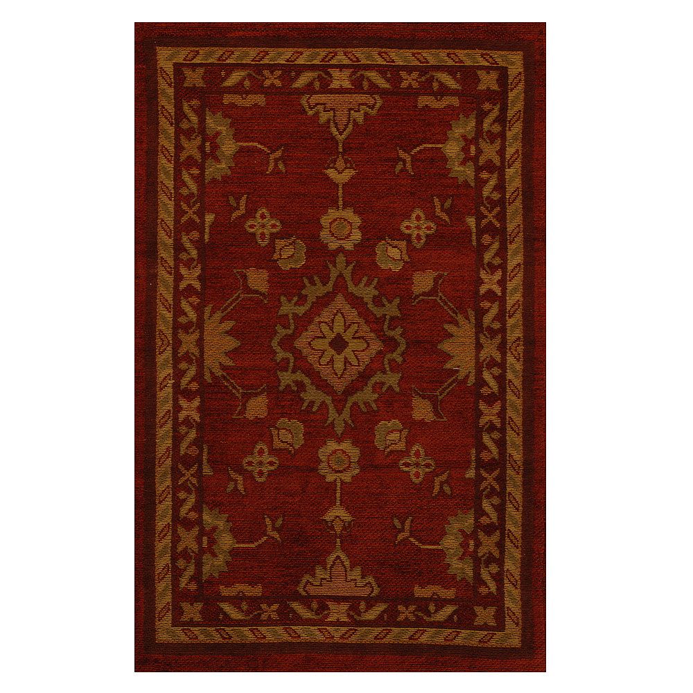 Lanart Rug Avenue Red 1 ft. 9-inch x 2 ft. 10-inch Indoor Traditional ...