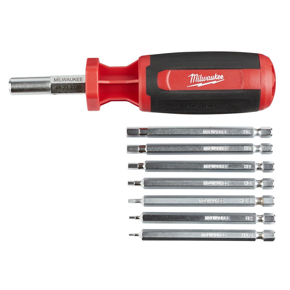 Milwaukee Tool Pilote multi-bits à crémaillère à entraînement carré 9 ...
