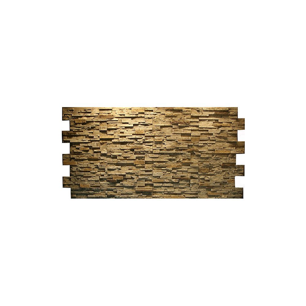 Urestone Professional Series Stacked Stone Panel 4X8 | The Home Depot ...
