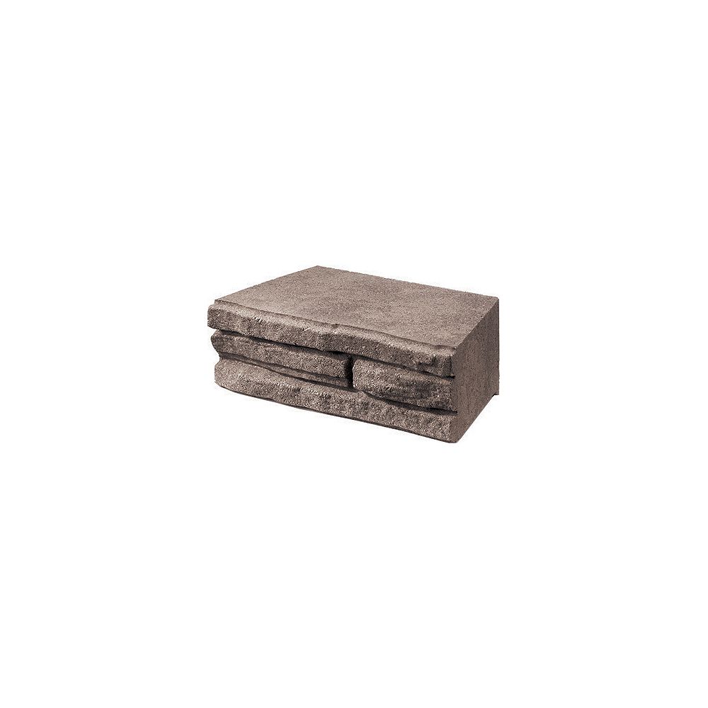 Decor Precast Shadow Blend Flagstone Wall Block | The Home Depot Canada