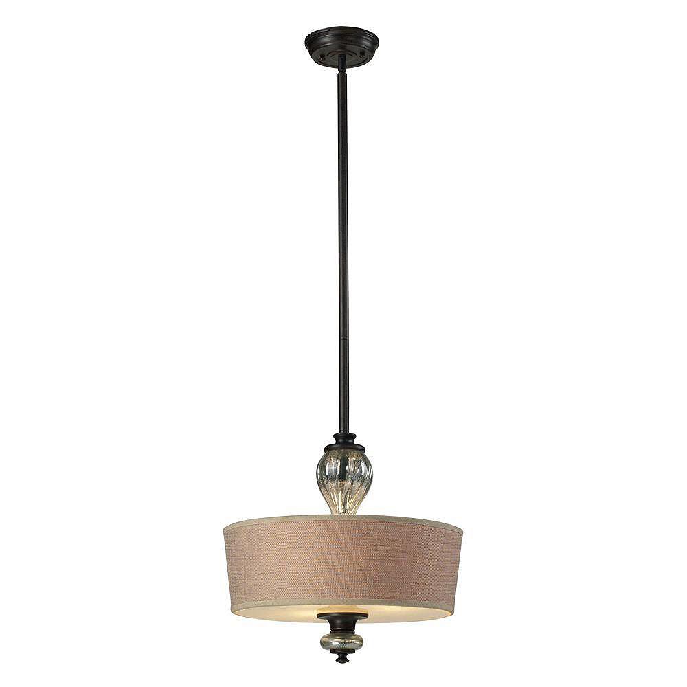 Titan Lighting 3-Light Ceiling Mount Vintage Rust Pendant | The Home ...