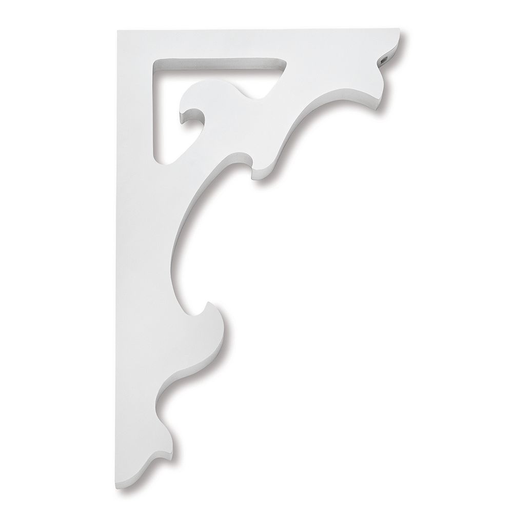 Alexandria Moulding PVC Porch Bracket 9-7/8 Inch X 16 Inch X 3/4 Inch ...