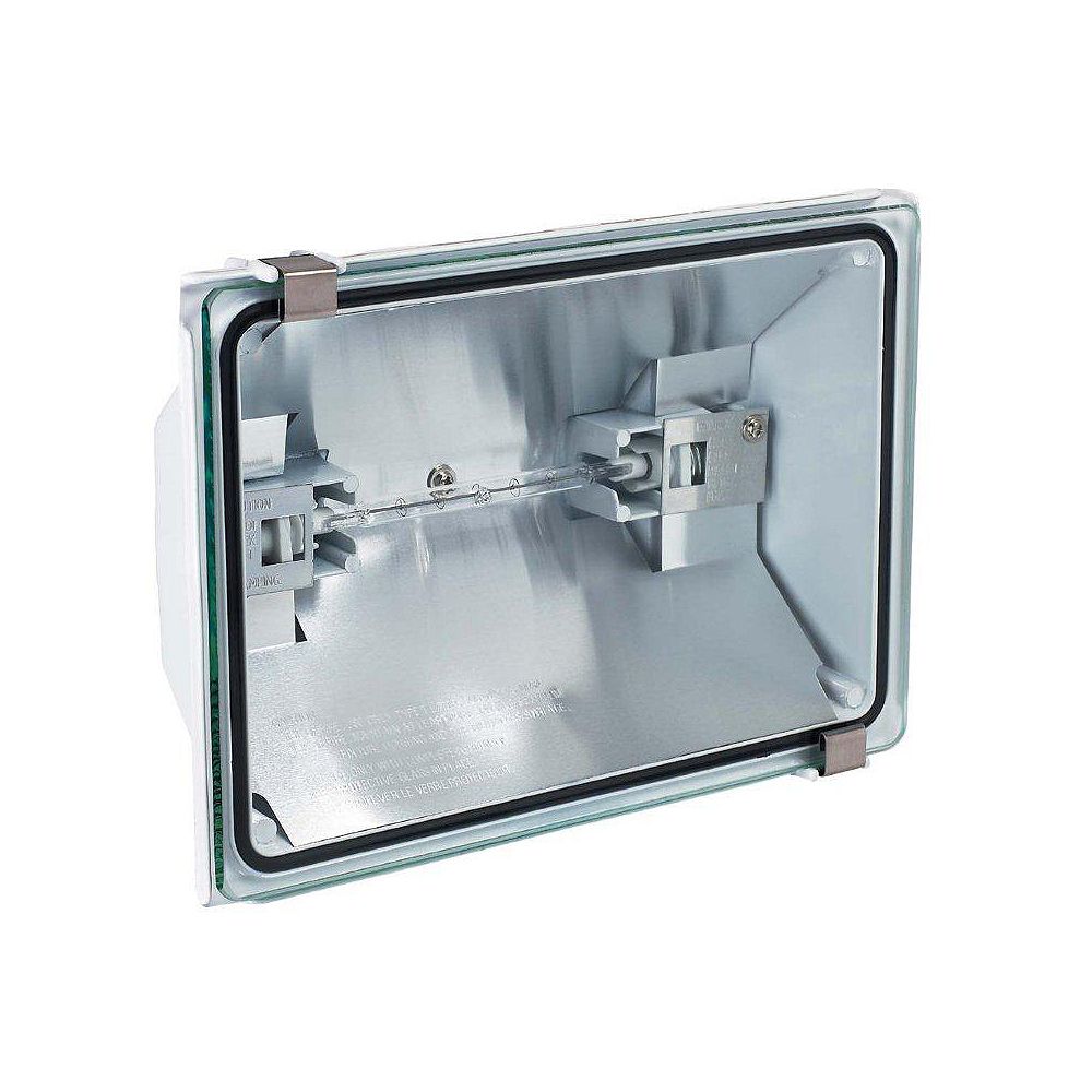 Globe Electric 500 Watt Outdoor Halogen Security Light Fixture, Light ...