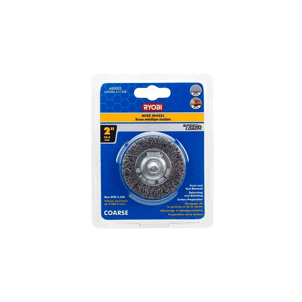 RYOBI 2 Inch Coarse Wire Wheel | The Home Depot Canada