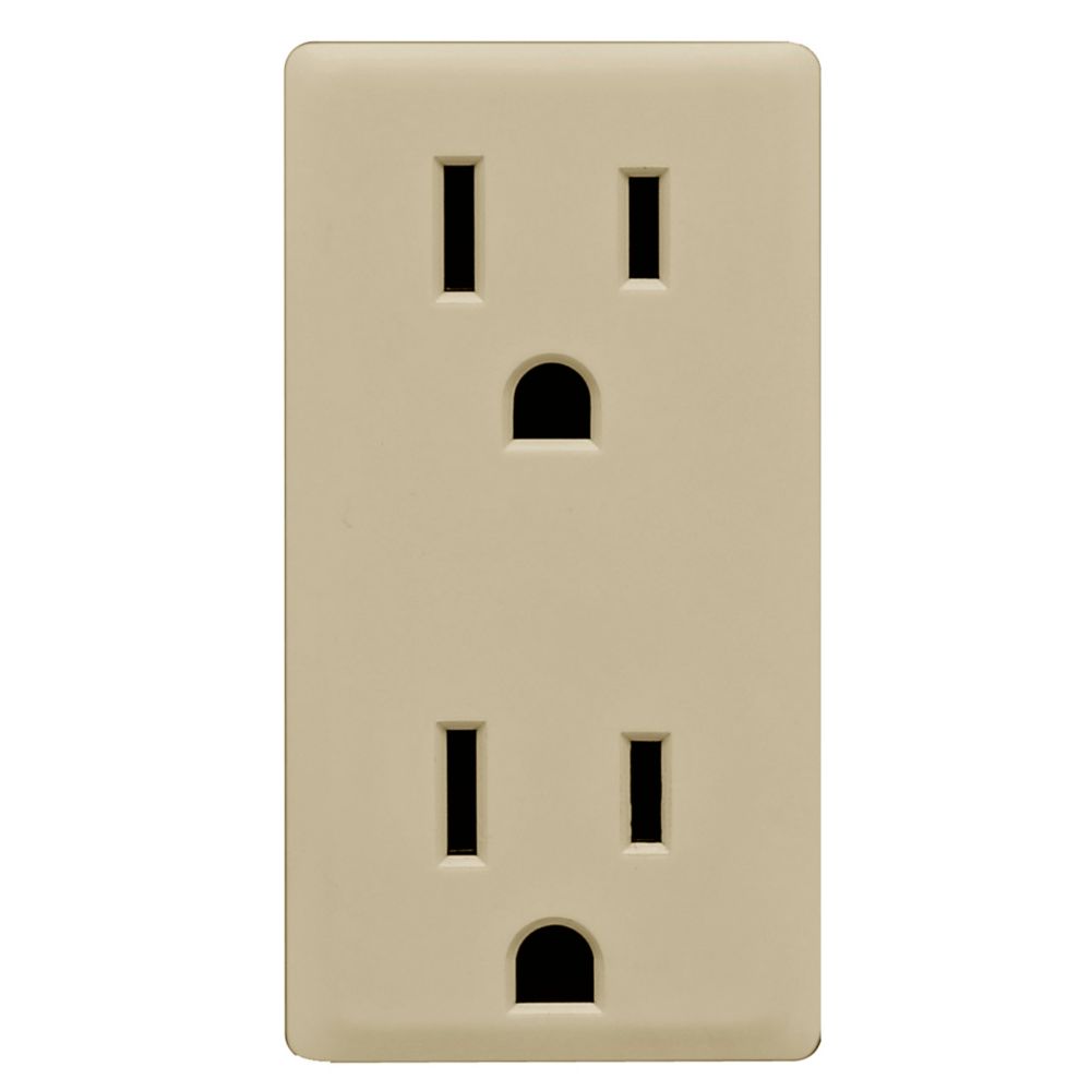 Leviton Renu Face Plate for 15A Receptacle (Wallplate not Included) in ...
