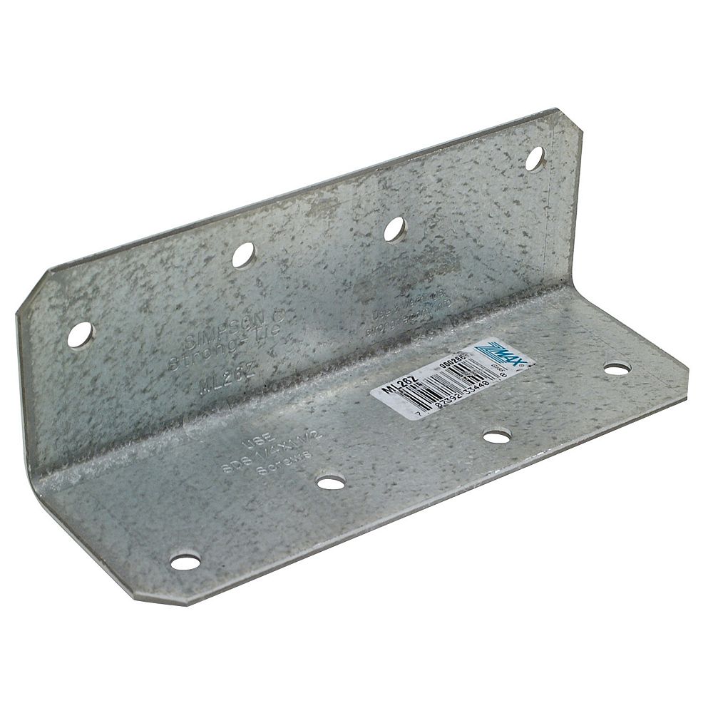 Simpson Strong-Tie ML 2 inch x 6 inch 12-Gauge ZMAX Galvanized Medium L ...