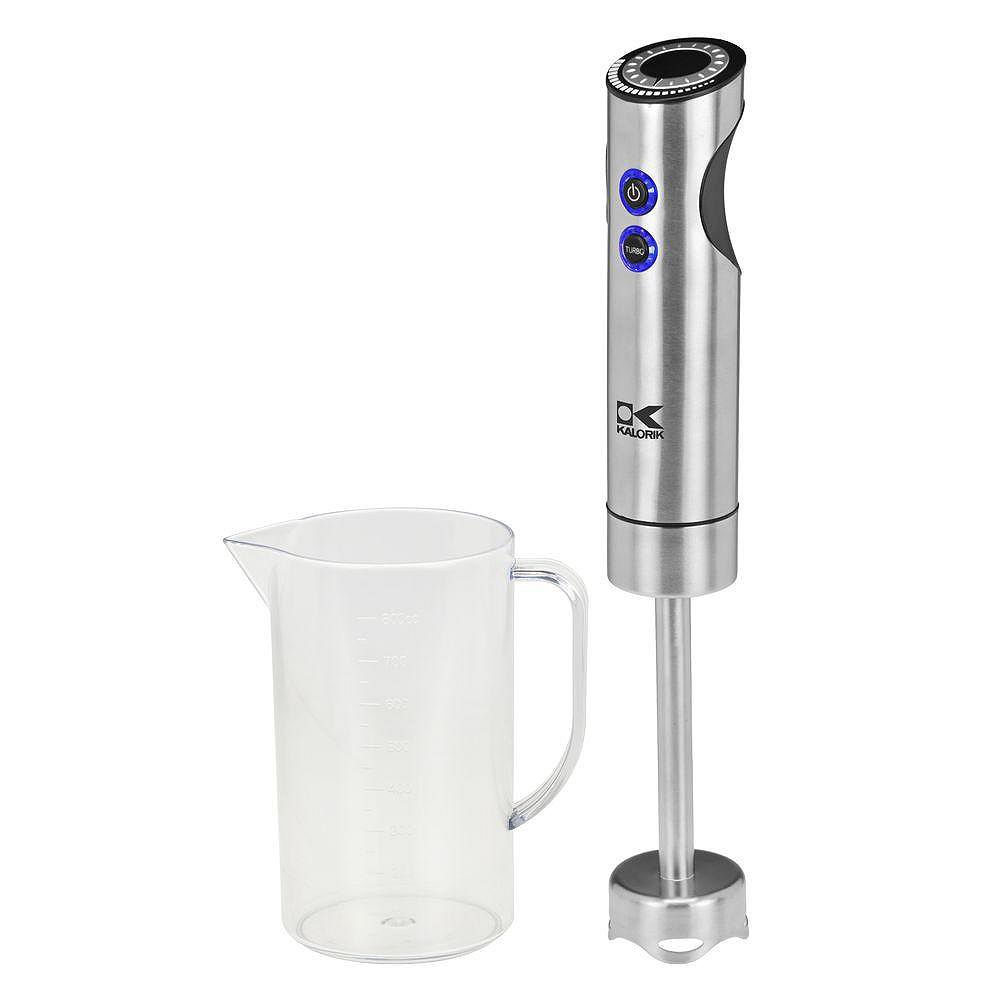 Kalorik Stainless Steel Stick Mixer with Measuring Cup | The Home Depot ...