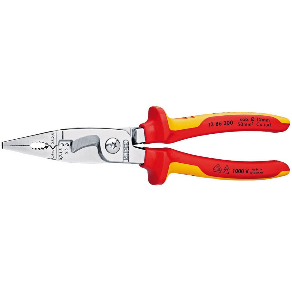 Knipex Pinces pour installations électriques pince chromée, poignées ...