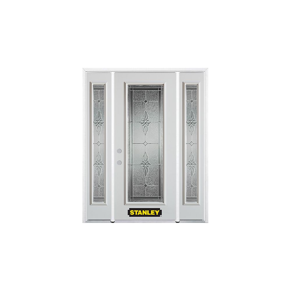 STANLEY Doors 64.5 inch x 82.375 inch Victoria Brass Full Lite ...