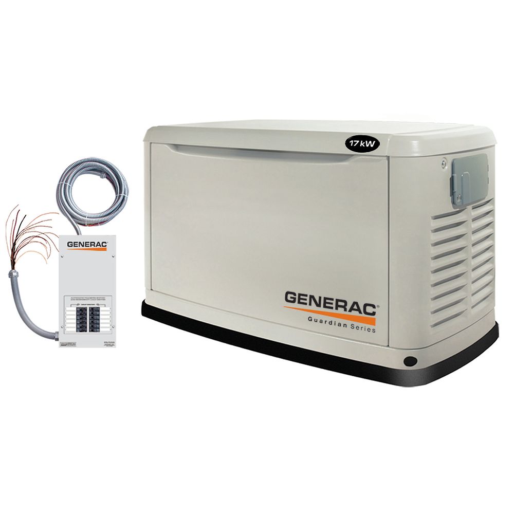 Generac Generac Guardian Series 17,000 Watt (LP) / 16,000 Watt (NG ...
