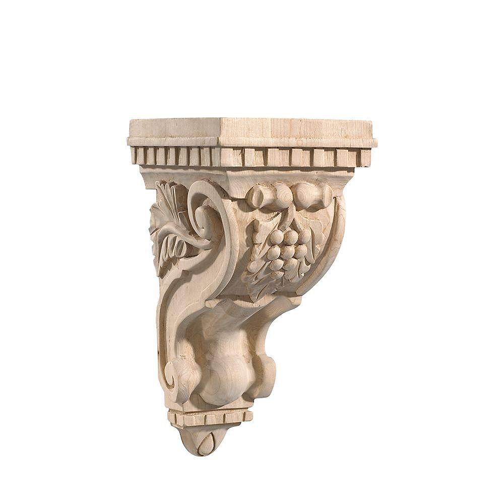 Ornamental Mouldings Grape Corbel, Maple | The Home Depot Canada