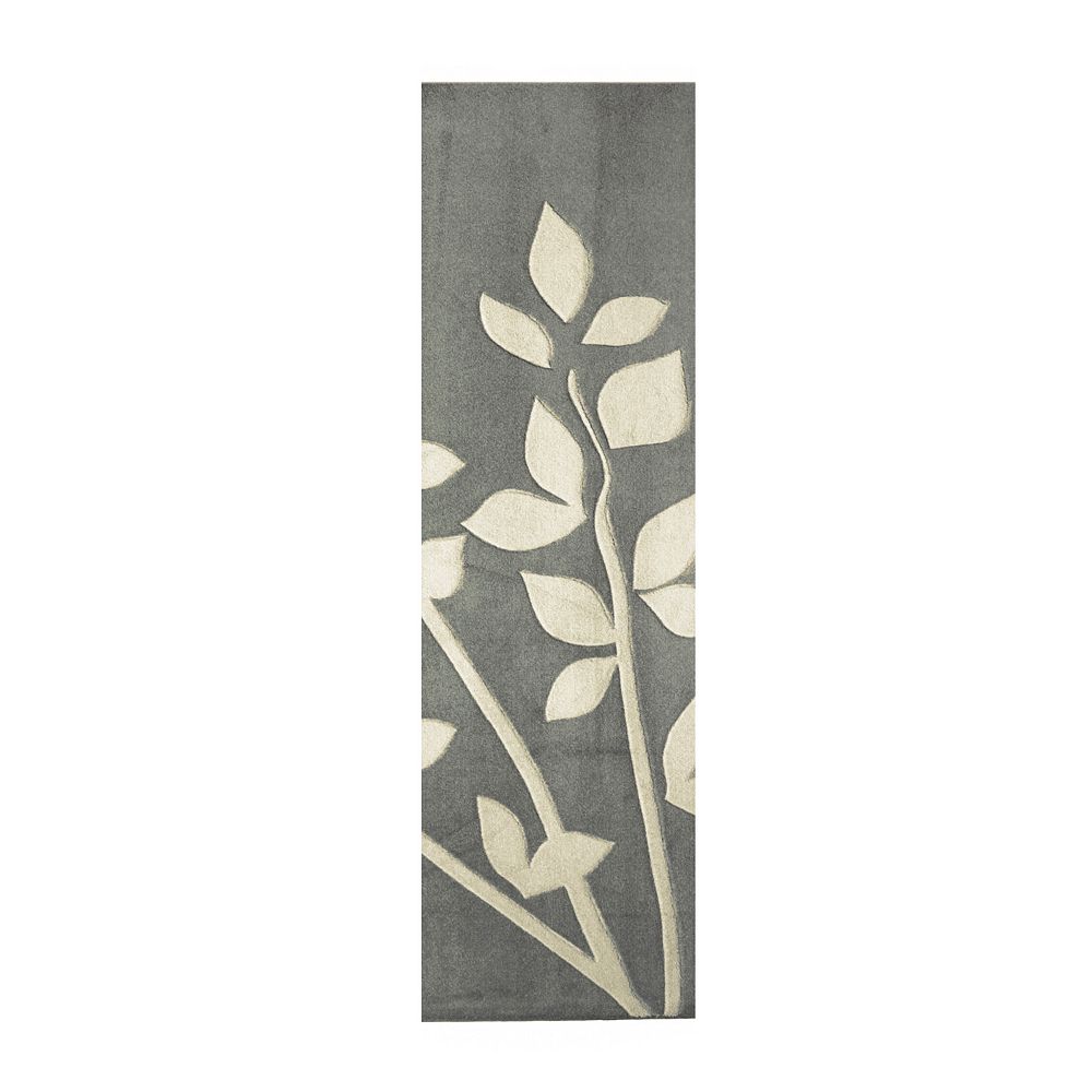 Lanart Rug Clay Grey 2 ft. x 8 ft. Indoor Contemporary Rectangular Area ...