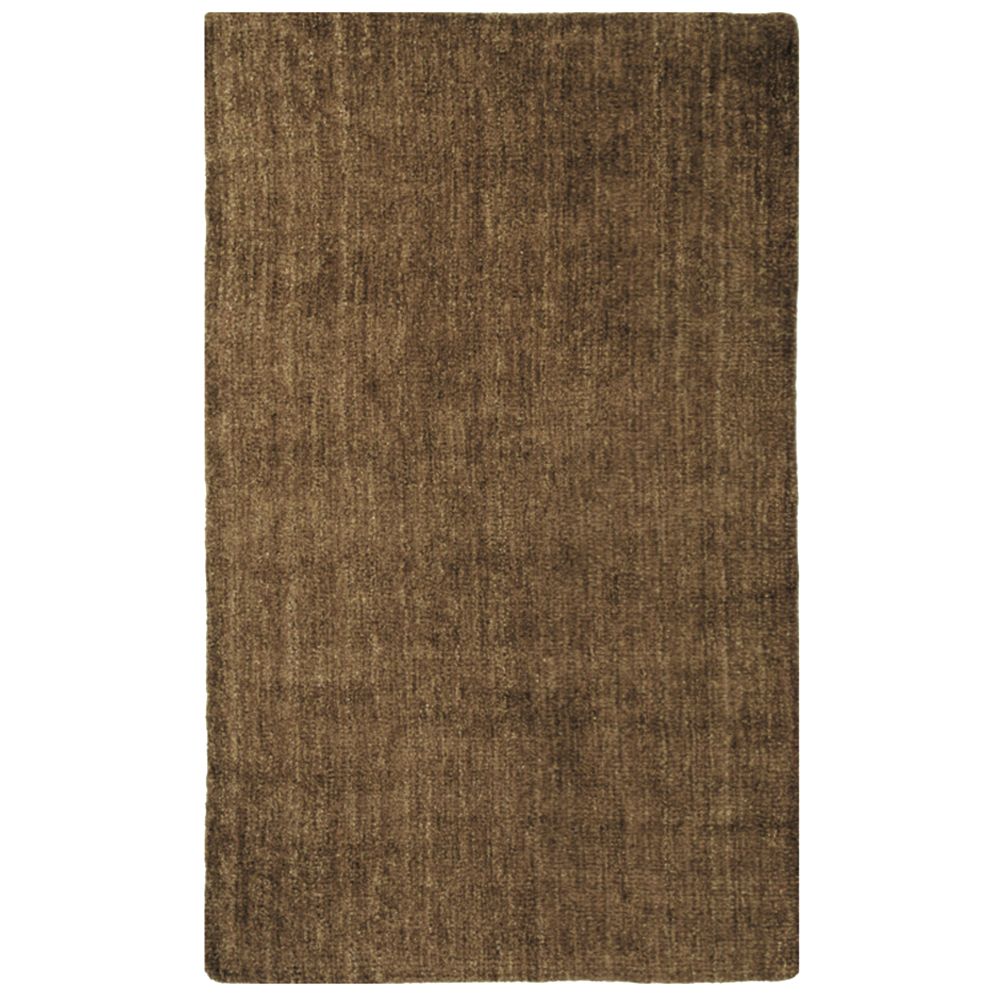 Lanart Rug Brown 5 ft. x 7 ft. Indoor Textured Rectangular Area Rug ...