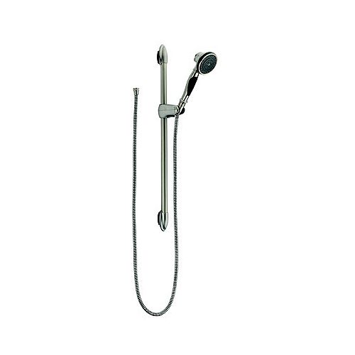 MOEN 1-Spray Handheld Hand Shower with Slide Bar in Oil Rubbed Bronze ...