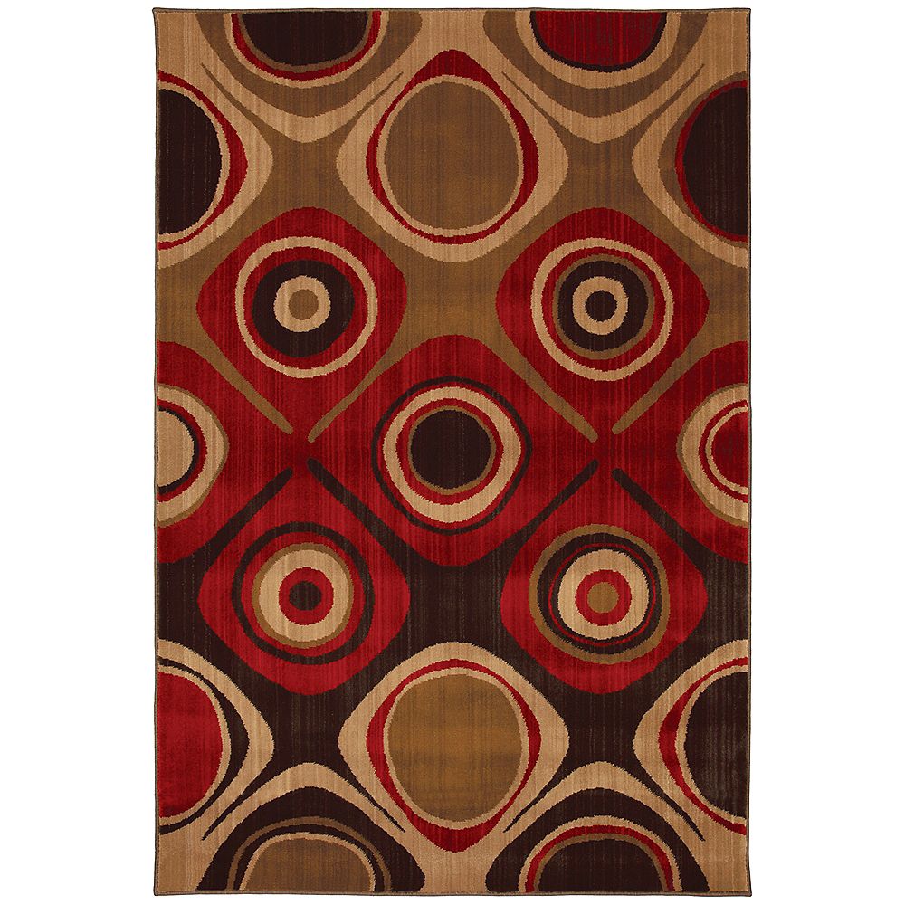 Mohawk Home Select Kaleidoscope Danger Zone Red 8 ft. x 10 ft ...