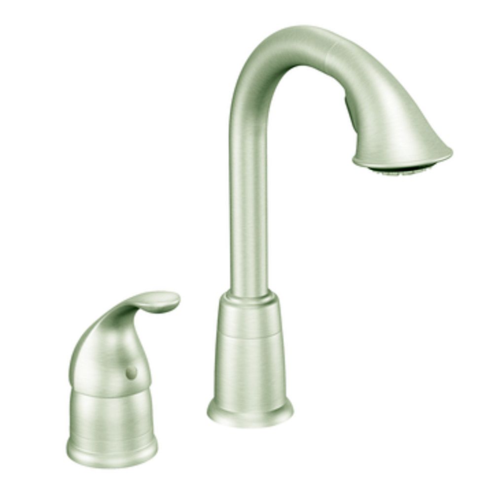 MOEN Camerist 1 Handle Bar Faucet with Matching Pulldown Wand - Classic ...