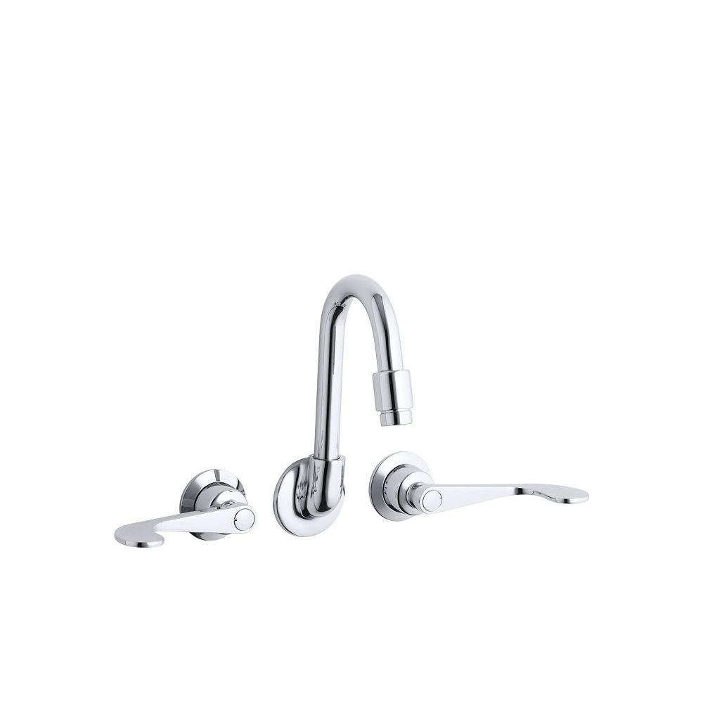 KOHLER Triton Shelf-Back Sink Faucet in Polished Chrome Finish | The ...