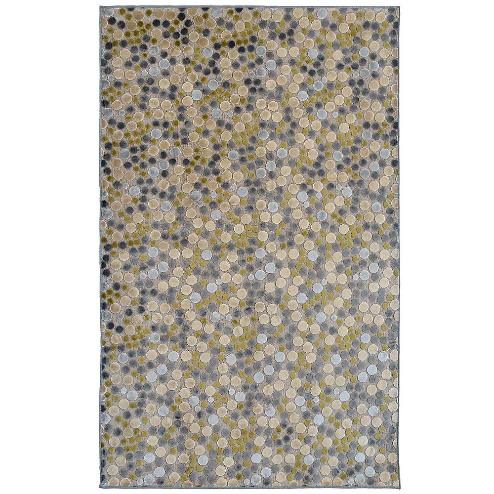 Lanart Rug Effervescence Grey 5 ft. x 7 ft. 6-inch Rectangular Area Rug ...