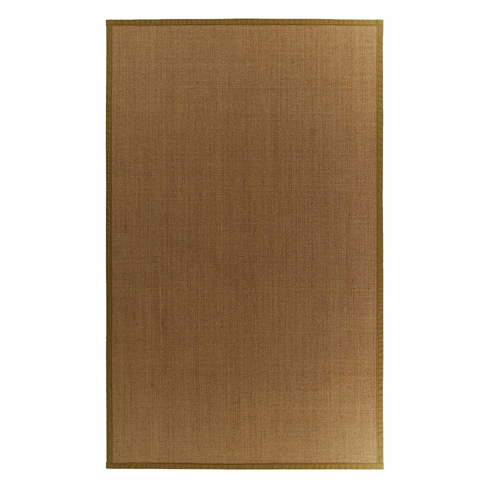 Lanart Rug Natural Sisal Green 4 ft. x 6 ft. Indoor Textured ...