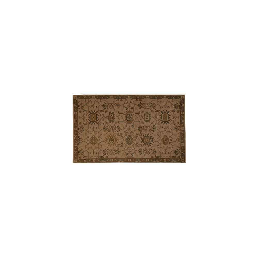 Lanart Rug Heirloom Brown 4 ft. x 6 ft. Indoor Traditional Rectangular ...