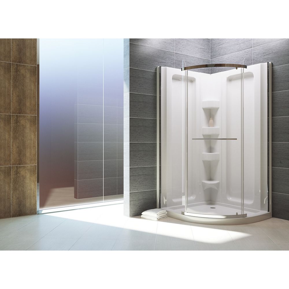 Mirolin Sorrento 38-Inch D x 79.5-inch W x 38-inch H Acrylic Round ...