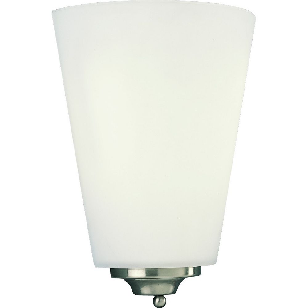 Progress Lighting Brushed Nickel 2-light Wall Sconce | The Home Depot ...