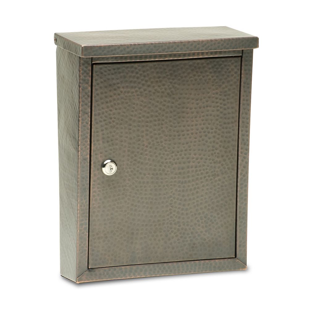 Architectural Mailboxes Laguna Locking Wall Mount Mailbox Dark Aged ...