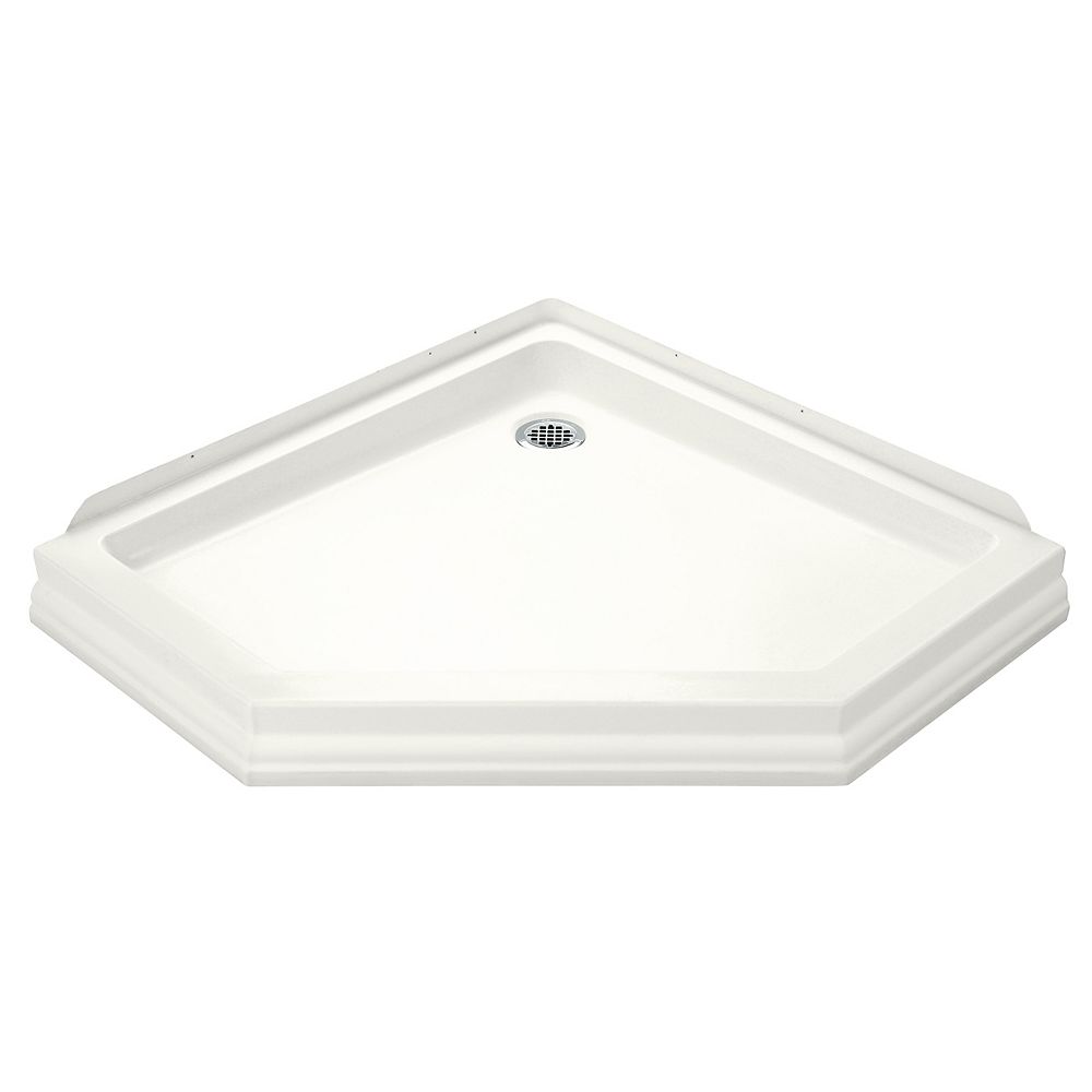 KOHLER Devonshire Neo-Angle Frp Shower Receptor in White | The Home ...