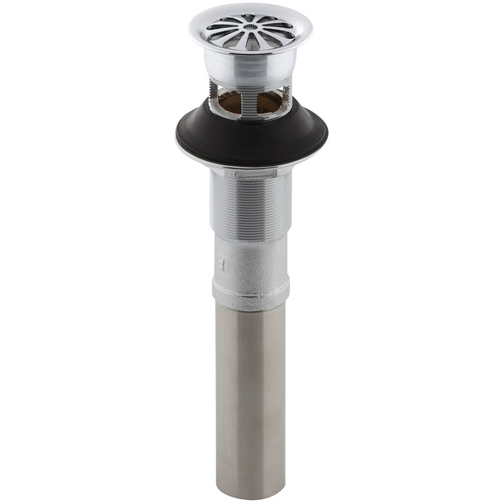 KOHLER Lavatory Grid Drain With Overflow in Polished Chrome | The Home ...