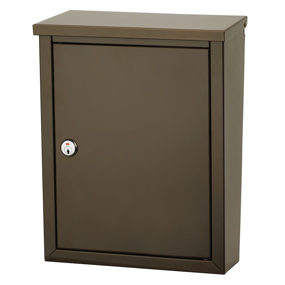 Architectural Mailboxes Chelsea Locking Wall Mount Mailbox Bronze | The ...