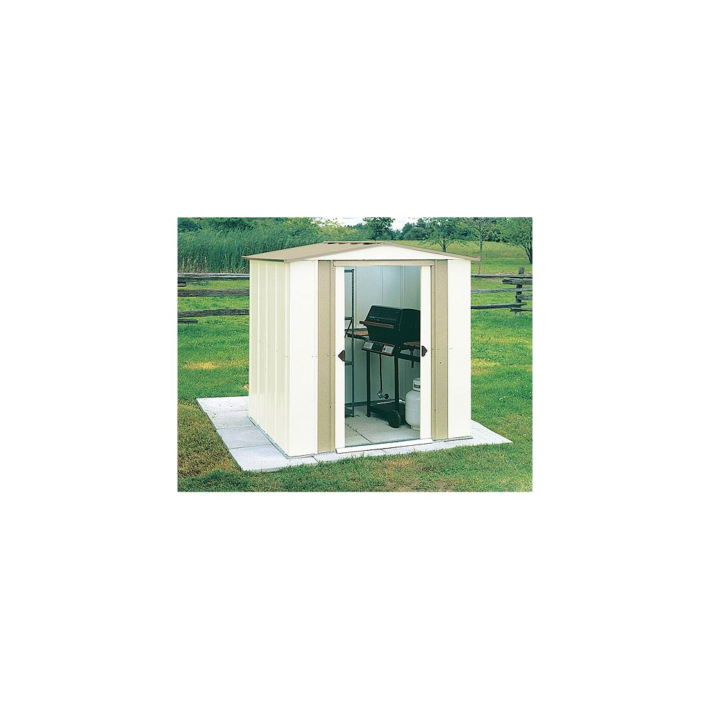 Spacemaker Low-Gable Metal Shed (6 Ft. x 5 Ft.) | The Home Depot Canada