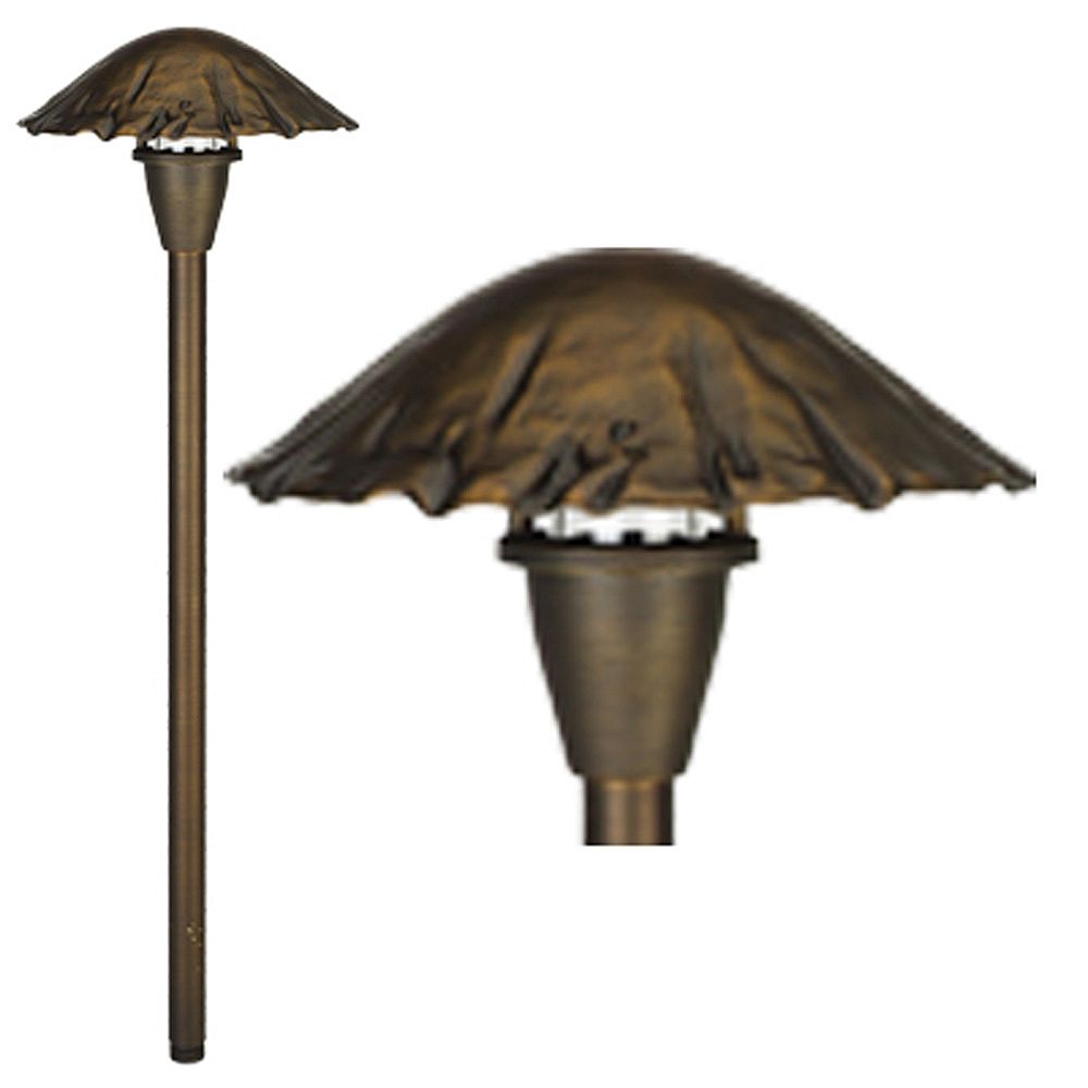 Best Quality 1-Light Path Light Antique Bronze Finish | The Home Depot ...