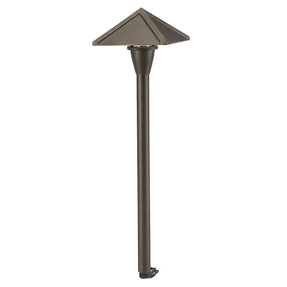 Best Quality 1-Light Path Light Antique Bronze Finish | The Home Depot ...