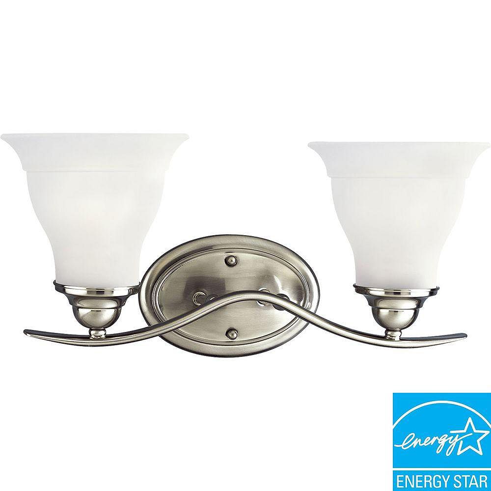 Progress Lighting Trinity Collection Brushed Nickel 2-light Fluorescent ...