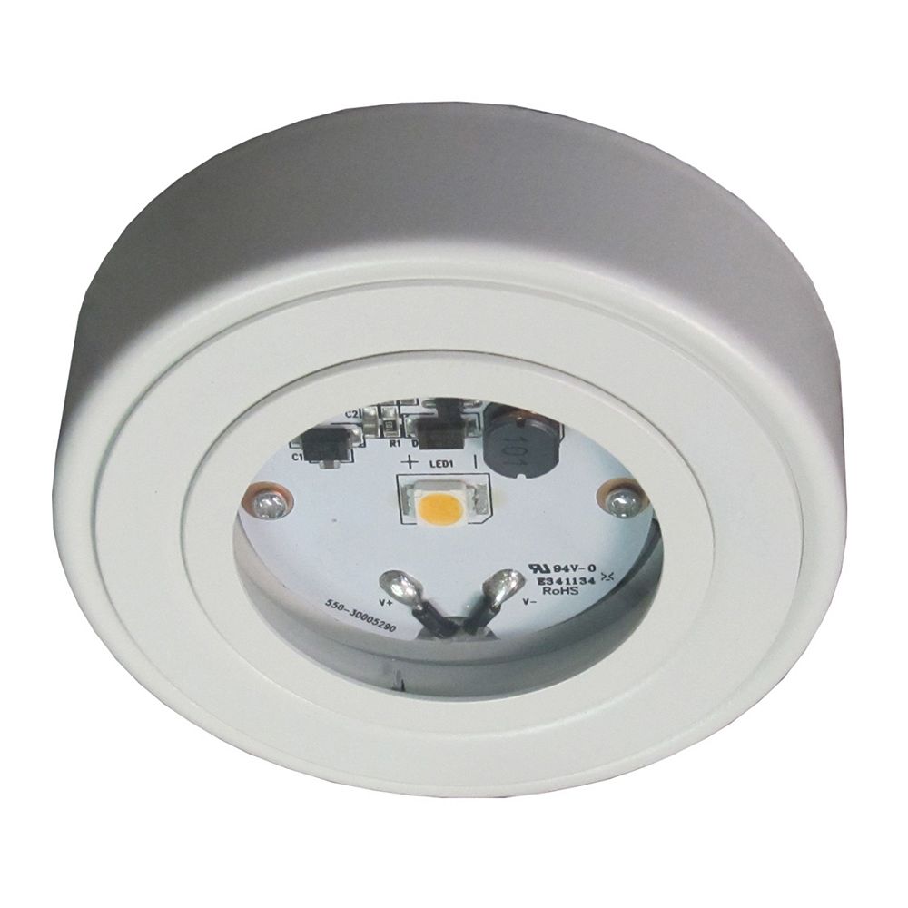 Illume Enviro LED Metal Puck, White | The Home Depot Canada