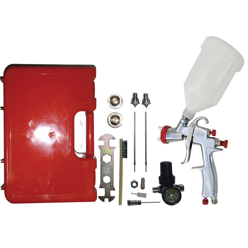 Sprayit LVLP (Low Volume Low Pressure) Gravity Feed Spray Gun Kit | The ...