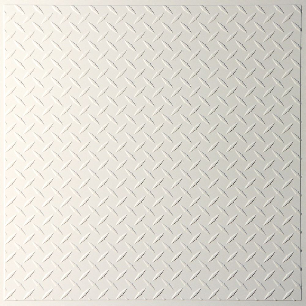 Ceilume Diamond Plate Sand Ceiling Tile, 2 Feet x 2 Feet Lay-in or Glue ...