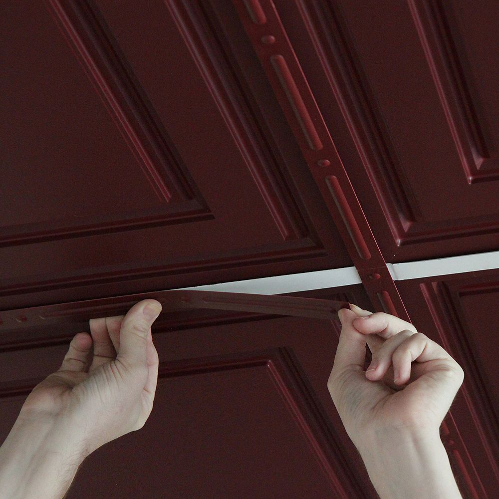 Ceilume Deco-Strips Merlot, Self-Adhesive Decorative Strips, 24 Inch x ...