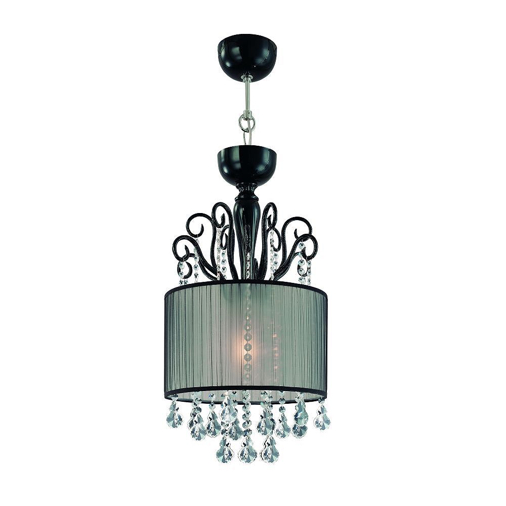 Eurofase Demure Collection 1-Light Black Pendant | The Home Depot Canada